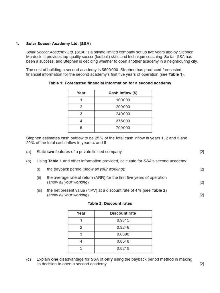 PBP ARR NPV 10 Point Growth Option | Download Free PDF | Net Present Value | Business