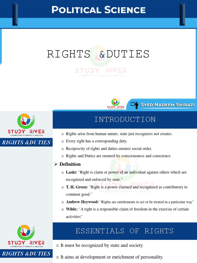 Understanding Rights and Duties | PDF | Rights | Human Rights