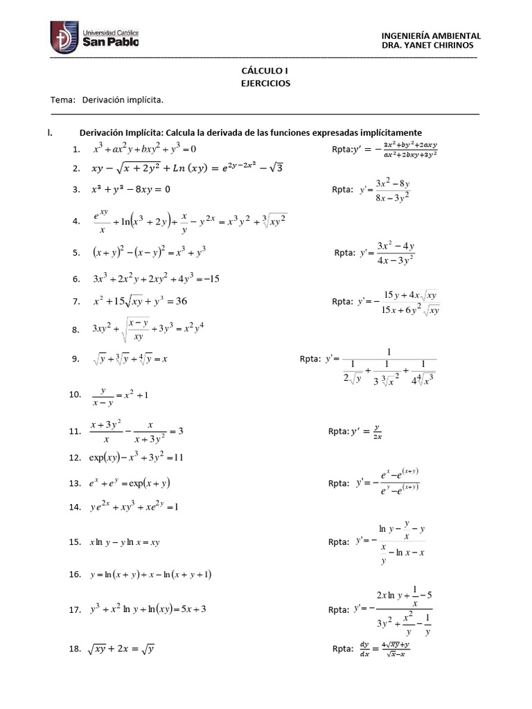 Ejercicios - Der - Implícita | PDF | Ajedrez