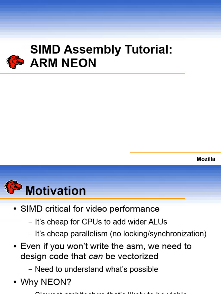ARM NEON SIMD Guide for Developers | PDF | Office Equipment | Central ...