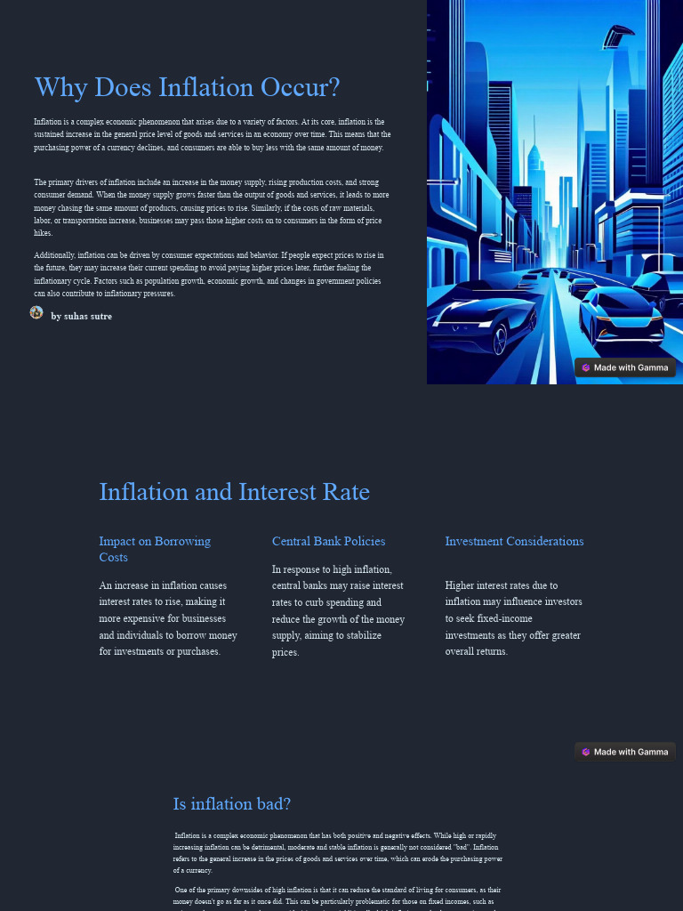 Why Does Inflation Occur | PDF | Cost Of Living | Inflation