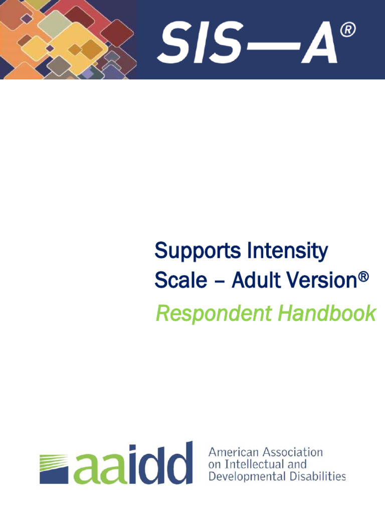 Sis A Respondent Handbook July 2021 Final | PDF | Behavioural Sciences