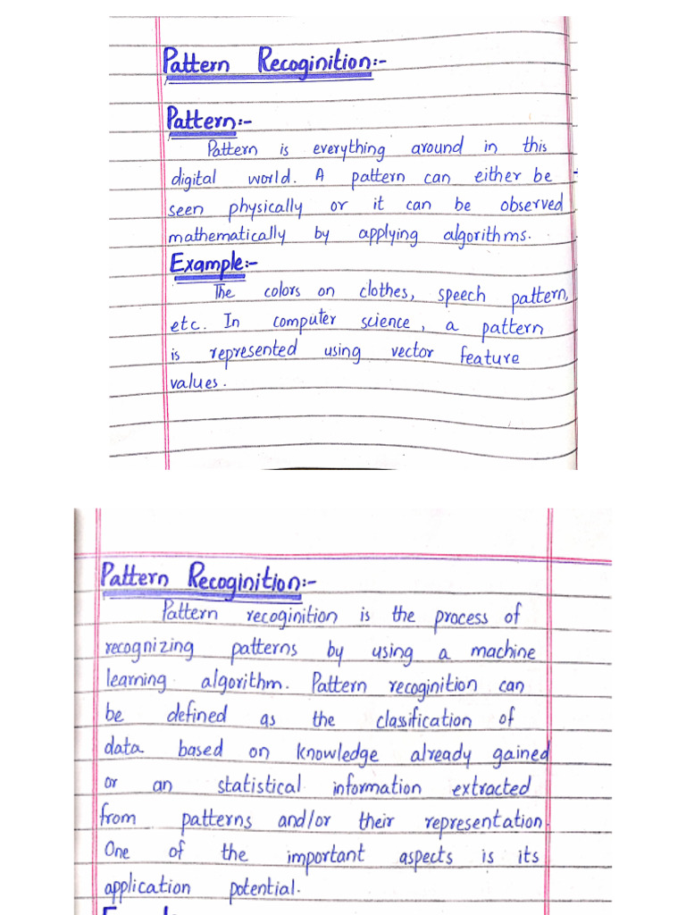 Patterns Recognition | PDF