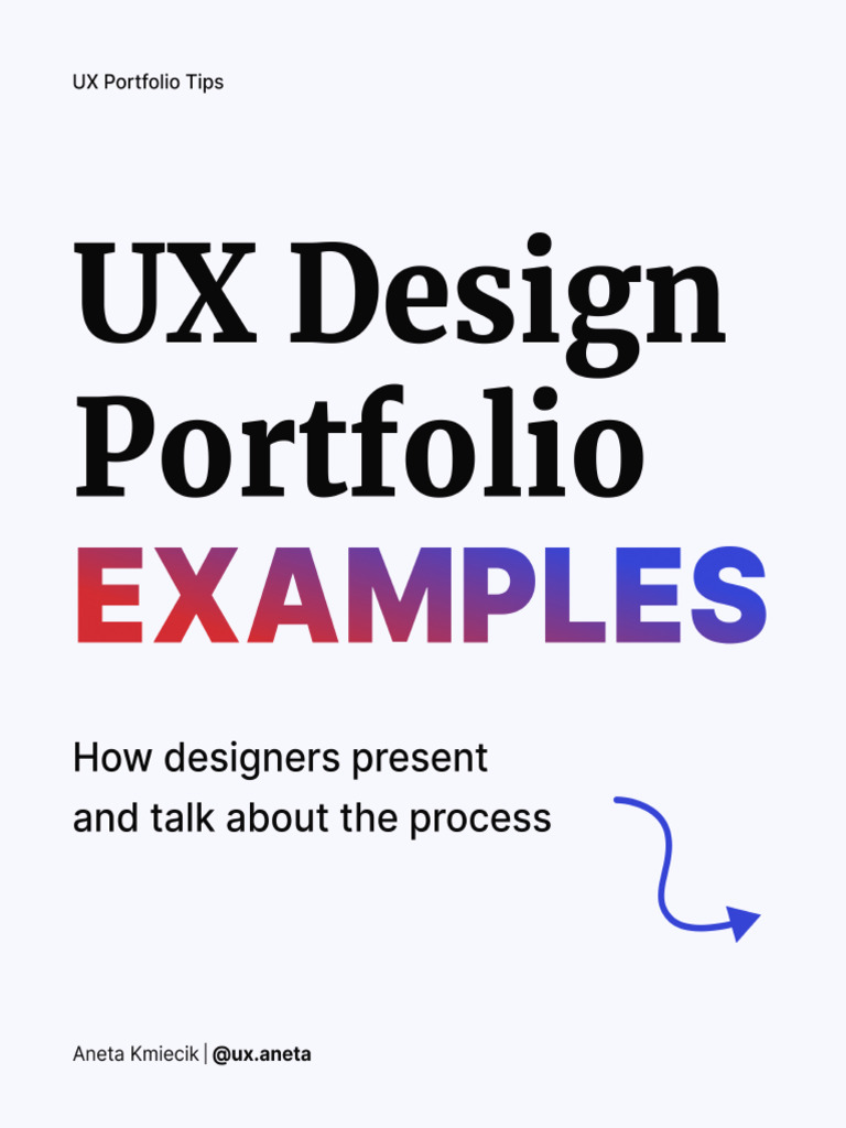 Describe Process in UX Portfolios | PDF