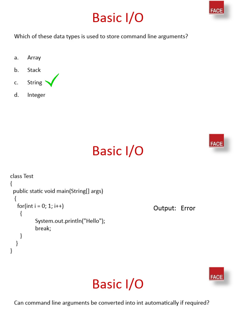 Solving Programming Questions Based On CLA, Solving MCQs Questions Based On CLA | PDF ...