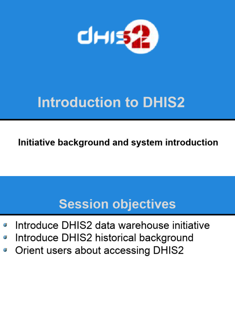 Module 1.1 - DHIS 2 Background | PDF | Application Software | Menu (Computing)