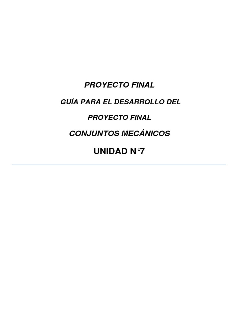 Conjuntos Mecanicos - Guia para El Desarrollo de Proyecto | PDF | Dibujo | Tornillo