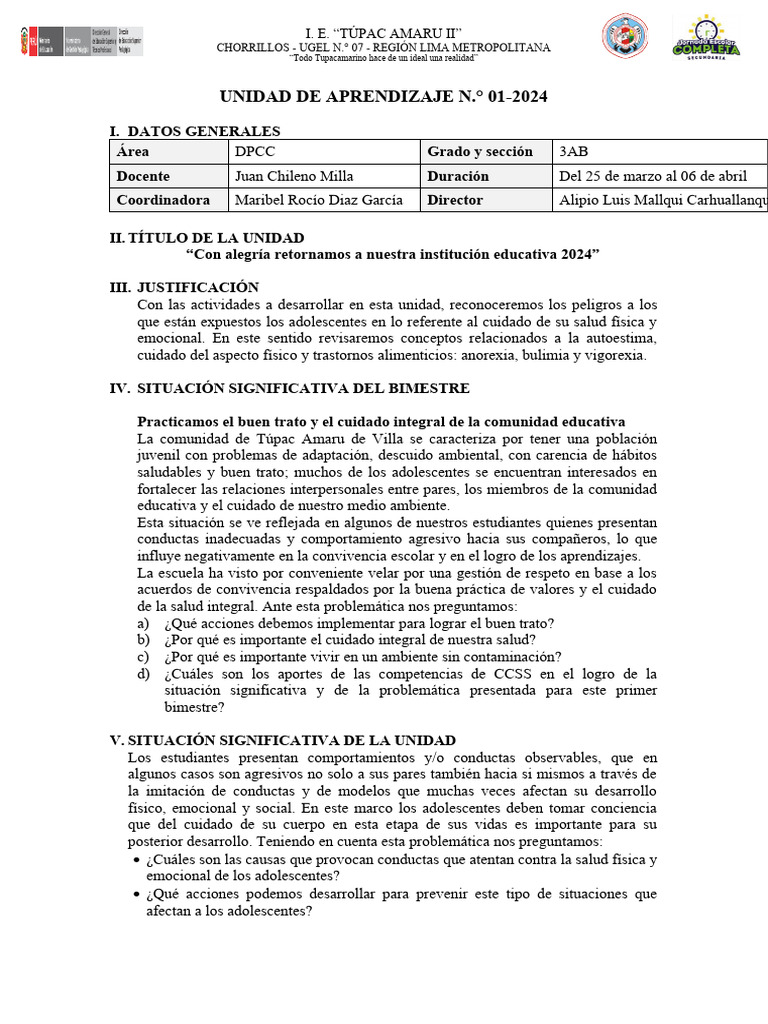 U31 2024 | PDF | Autoestima | Anorexia nerviosa