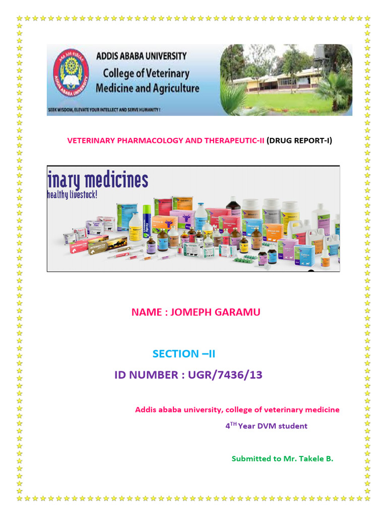 Commonly Used Veterinary Drugs in VTH, SPANA, DONKEY SANCTUARY | PDF ...