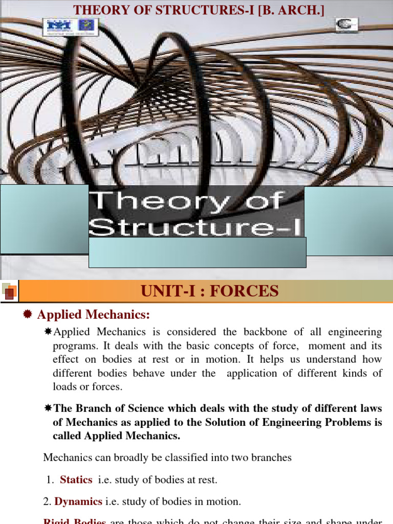 Forces in Structural Mechanics | PDF | Force | Stress (Mechanics)