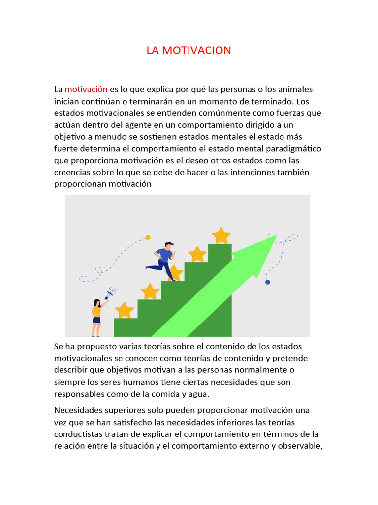 Tipos y Fundamentos de la Motivación | PDF | Motivacional | Motivación