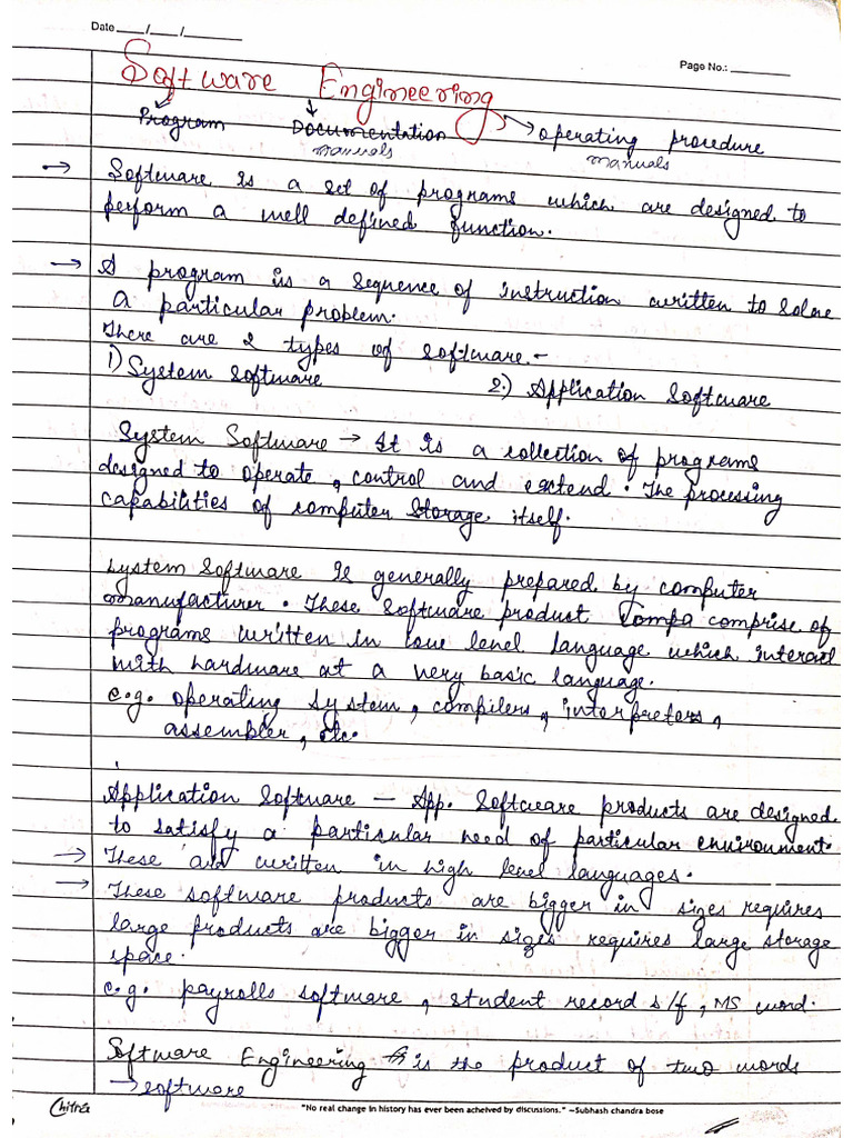 Software Engineering Pdf