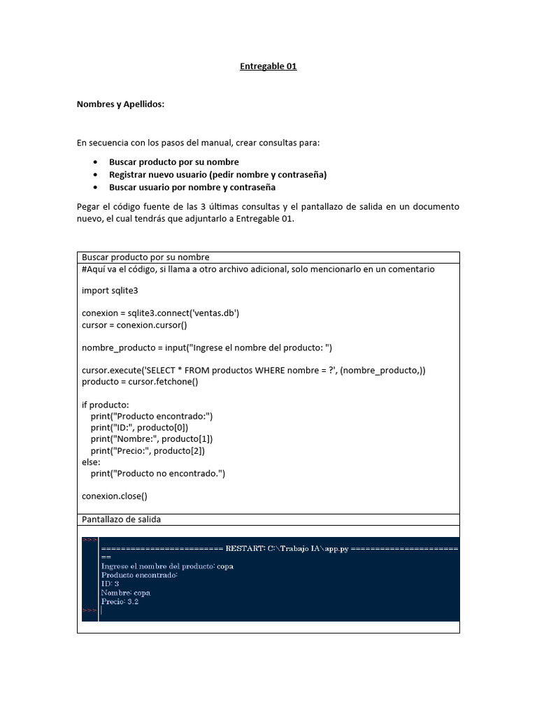 Entregable 01_Atsushi | PDF | Python (lenguaje de programación) | Gestión de tecnología de la ...