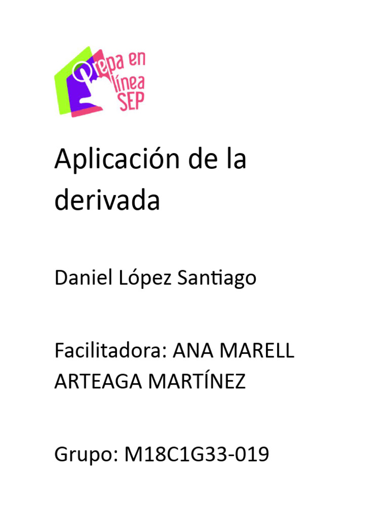 Aplicación de la derivada | PDF | Velocidad | Derivado