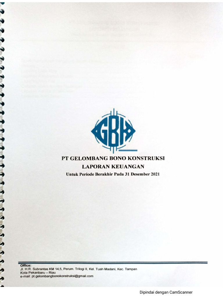 PT - GBK - Laporan Keungan Terakhir | PDF