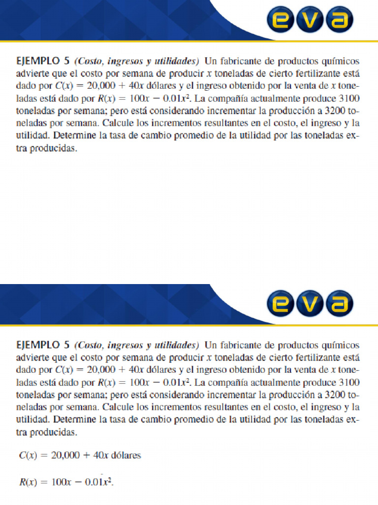 Tasa o Razon de Cambio | PDF