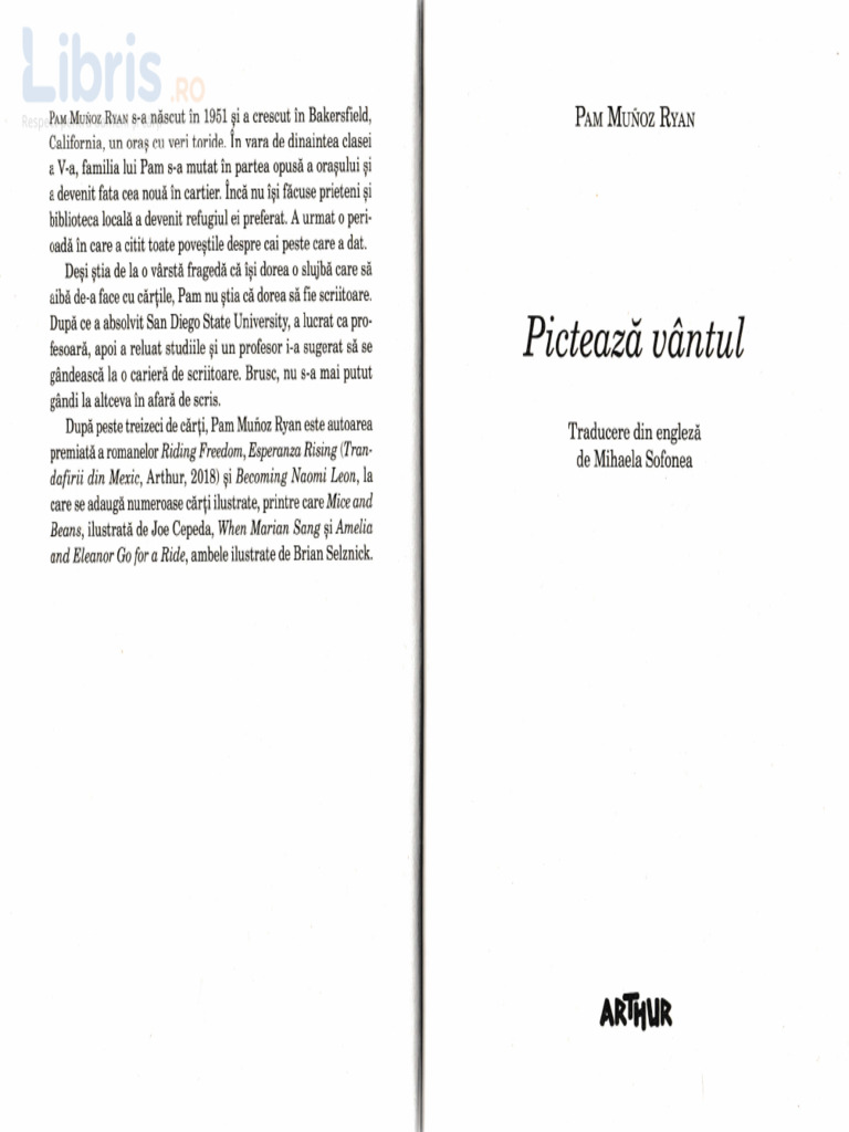 Picteaza Vantul - Pam Munoz Ryan | PDF