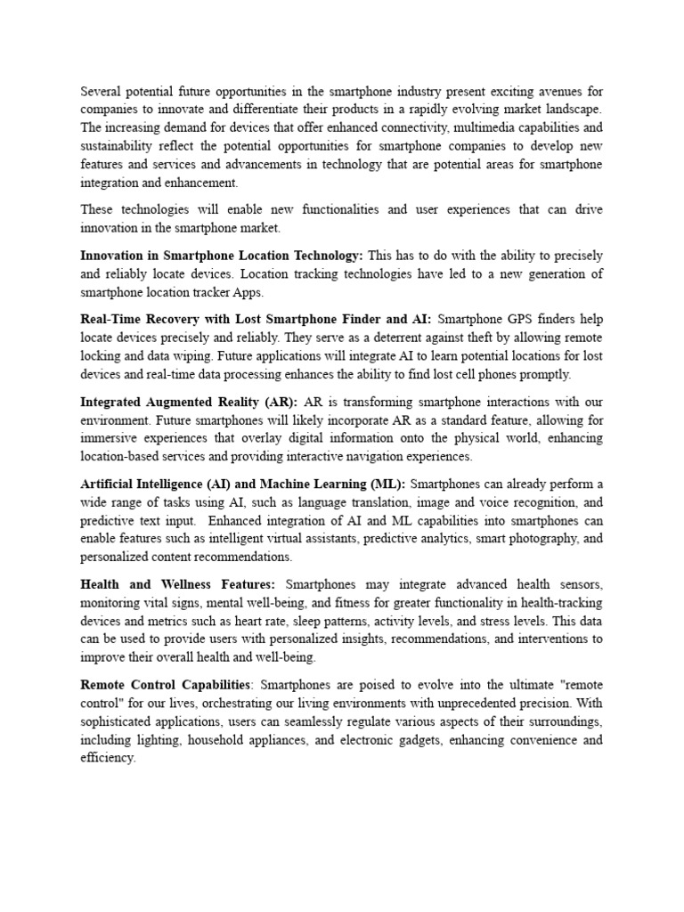 3a. Can You Sense Any Possible Future Opportunities in Smartphones-1 ...