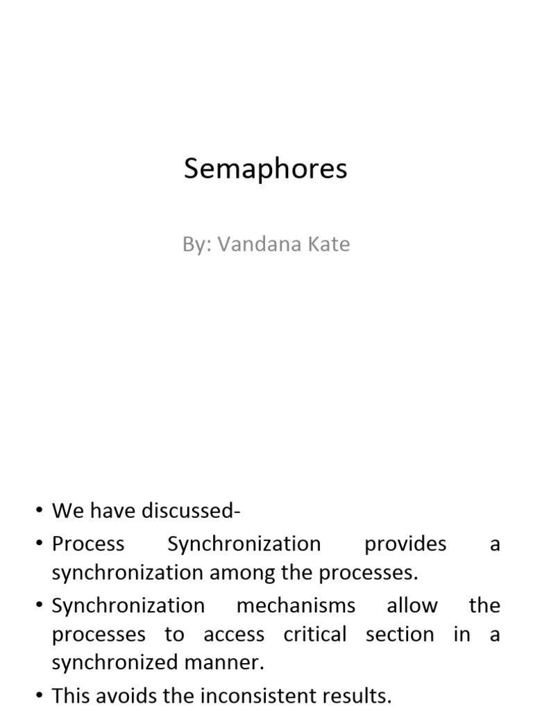 semaphores | PDF semaphores | PDF