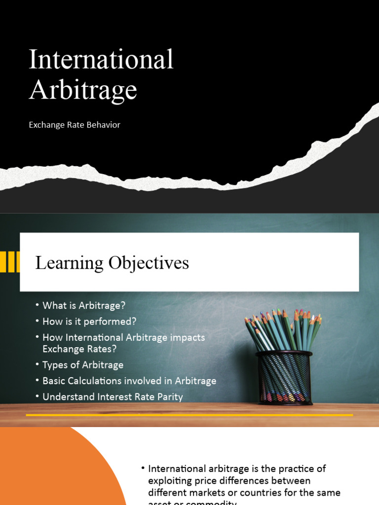 International Arbitrage | PDF | Arbitrage | Exchange Rate