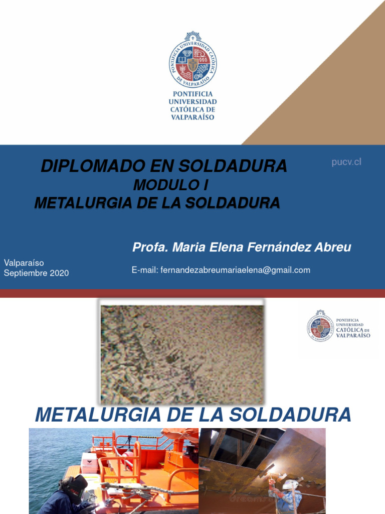 Modulo 1. Metalurgia de La Soldadura | PDF | Soldadura | Construcción