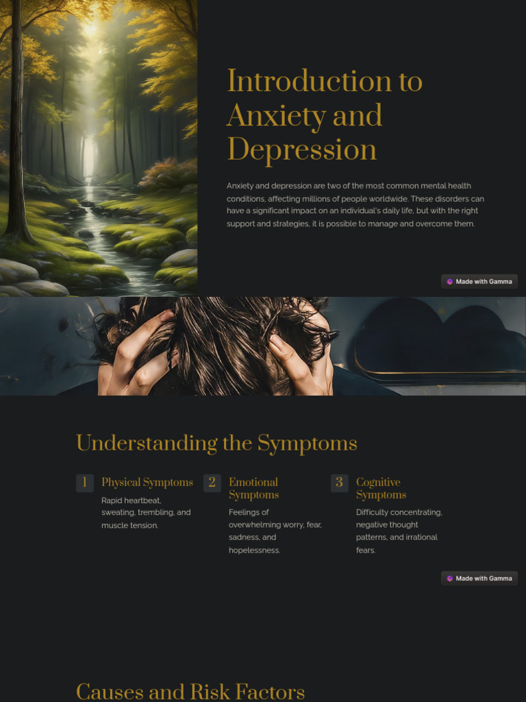 Introduction To Anxiety and Depression | PDF | Anxiety | Mental Health