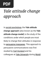 Yale Attitude Change Model Explained | PDF