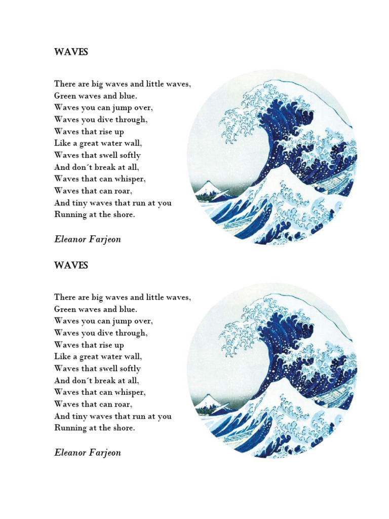 Waves - Eleanor Farjeon | PDF