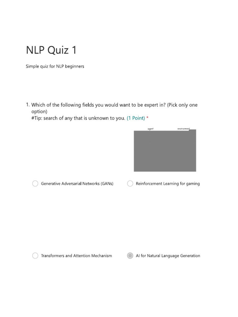 NLP Quiz | PDF
