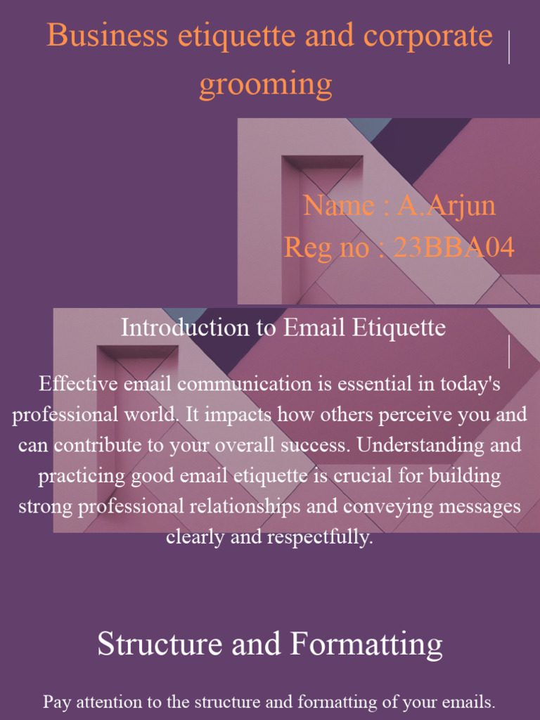 Business Etiquette Seminar | PDF | Communication | Human Communication