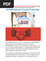 Trackon Courier Quotation | PDF | Banking | Financial Services