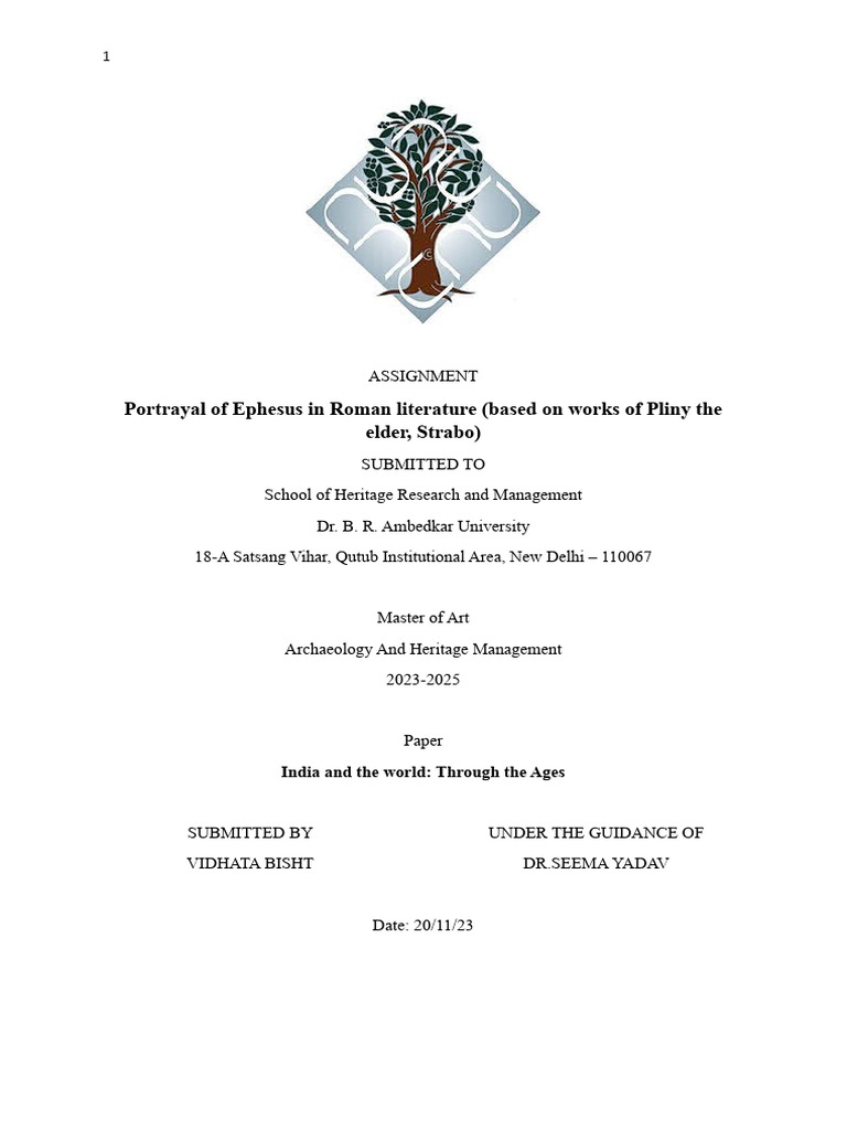 Ephesus in Roman Literature Analysis | PDF | Roman Empire | Aeneid