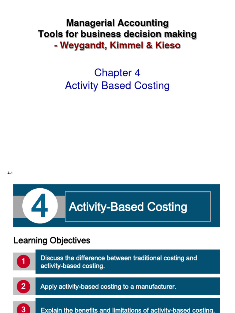 Activity Based Costing Pdf Cost Business