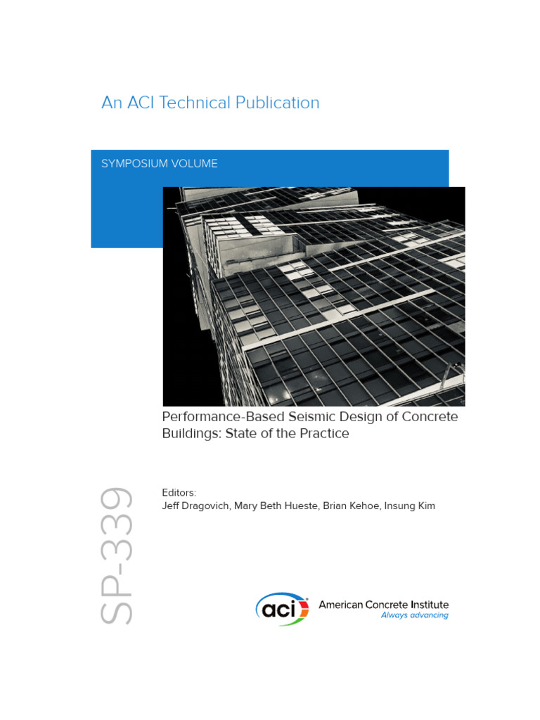 Performance-Based Seismic Design of Concrete Buildings State of The ... Performance-Based Seismic Design of Concrete Buildings State of The ...