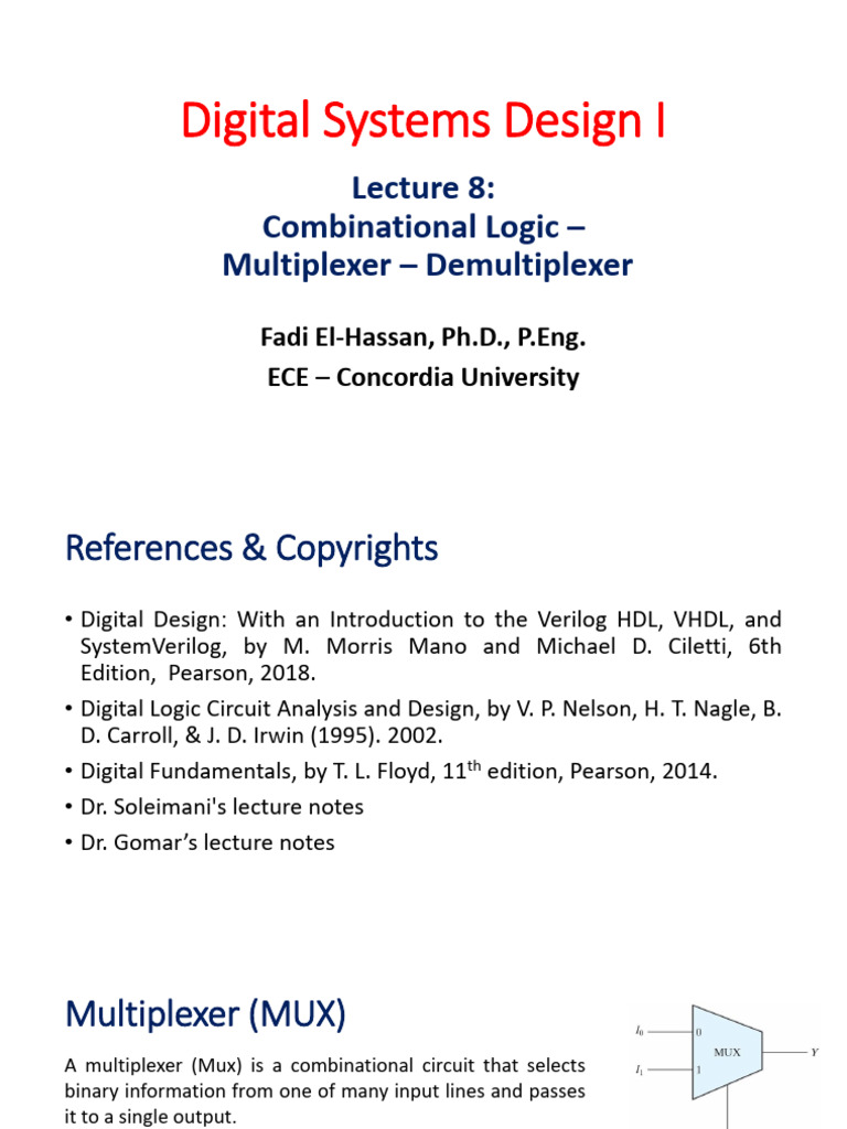 Lec8 Mux Demux | PDF | Physical Layer Protocols | Multiplexing