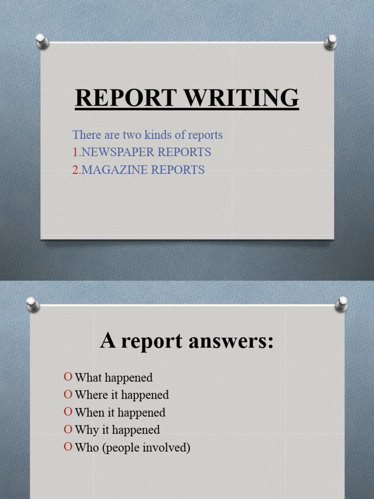 Report Writing | PDF