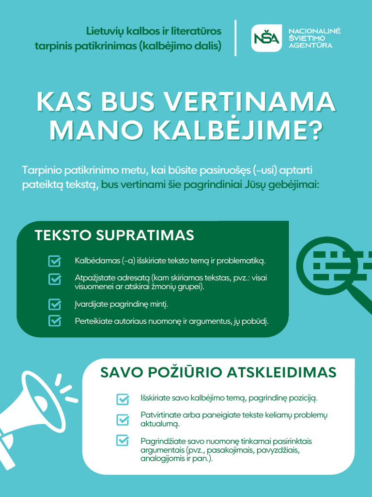 Kas Bus Vertinama Mano Kalbejime | PDF
