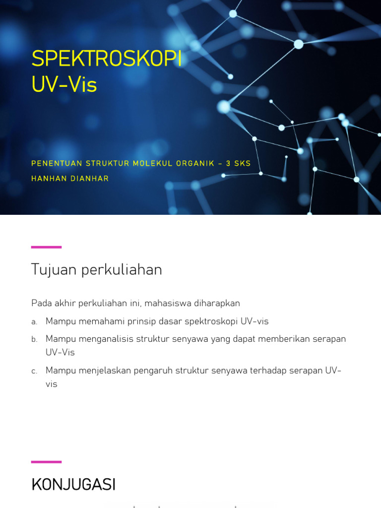 UV-Vis SPECTROSCOPY | PDF
