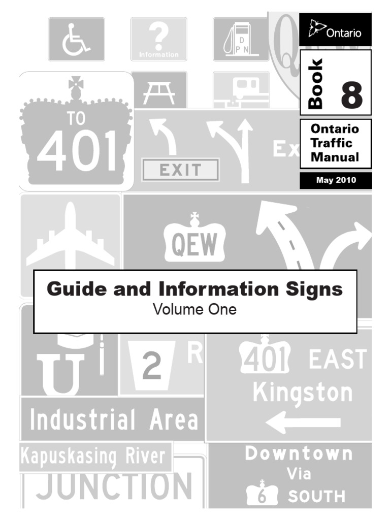 Ontario Traffic Sign Guidelines | PDF | Interchange (Road) | Controlled ...