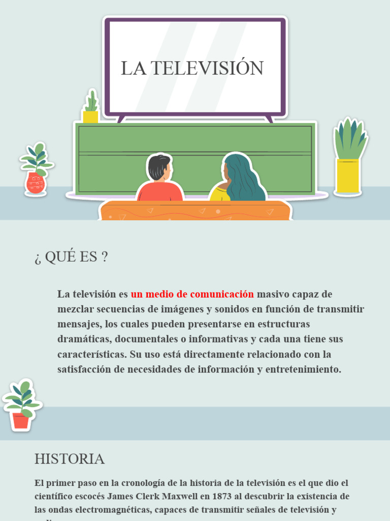 La Televisión | PDF | Televisión | Pantalla de cristal líquido