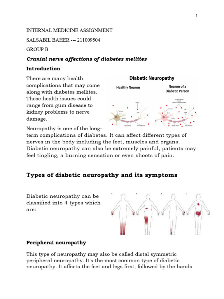 Cranial Nerve Affections of Diabetes Mellites | PDF | Peripheral ...