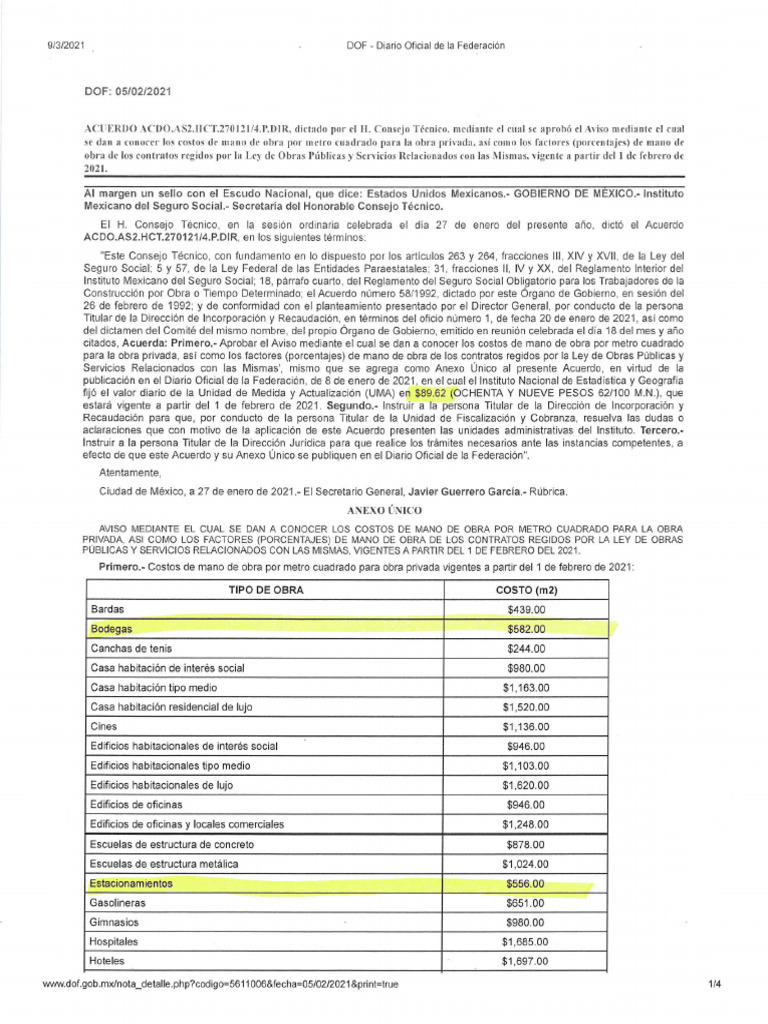 2021 Art. 18 Imss Ok | PDF