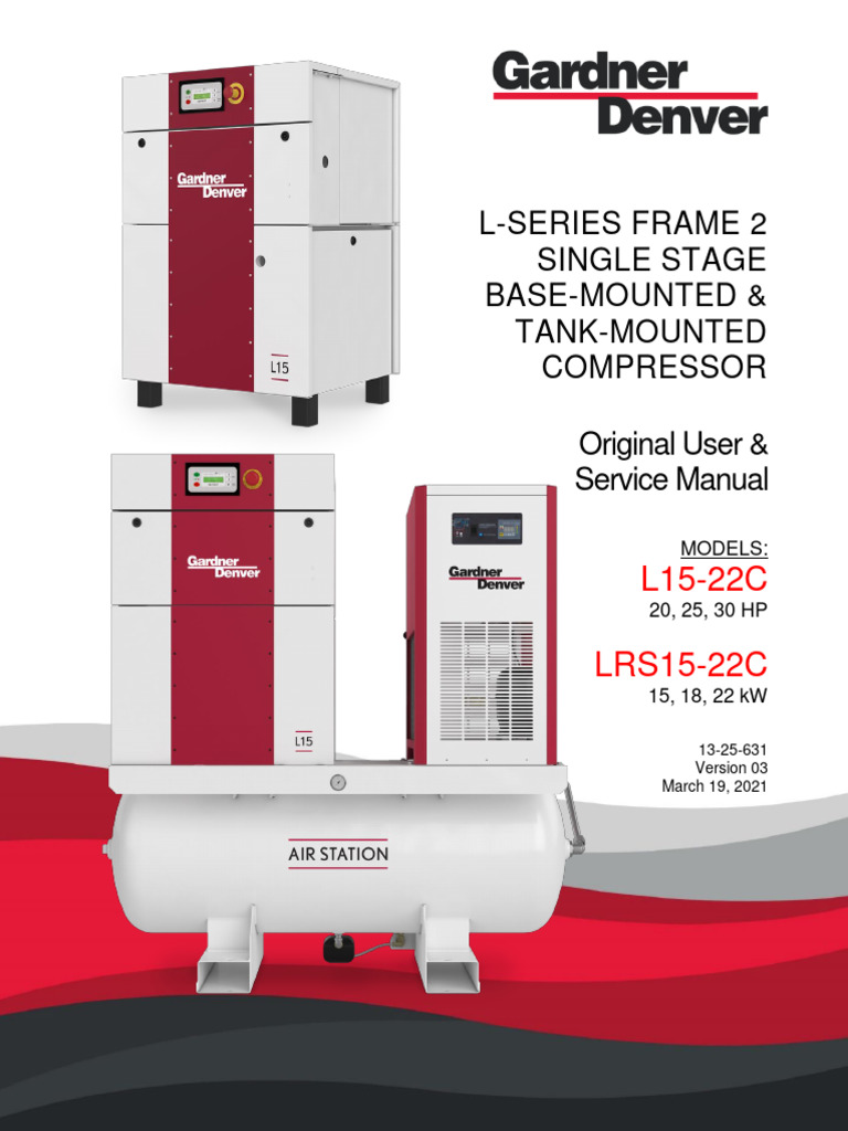 ESM7 GD Compressor Manual 13-25-631 | PDF | Valve | Menu (Computing)