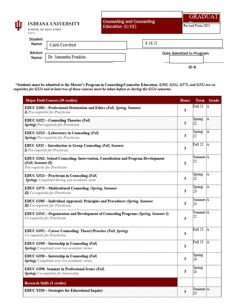 Updated Counseling Advising Sheet April 2024 | PDF | School Counselor ...