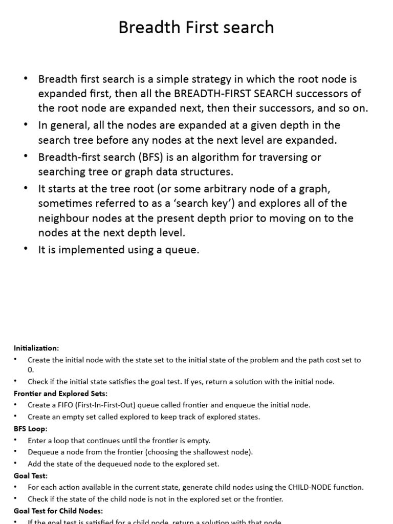 BFS DFS | PDF | Queue (Abstract Data Type) | Theoretical Computer Science BFS DFS | PDF | Queue (Abstract Data Type) | Theoretical Computer Science
