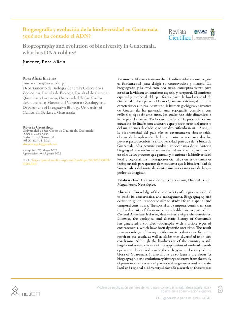 Biogeografia | PDF | Adn | Evolución