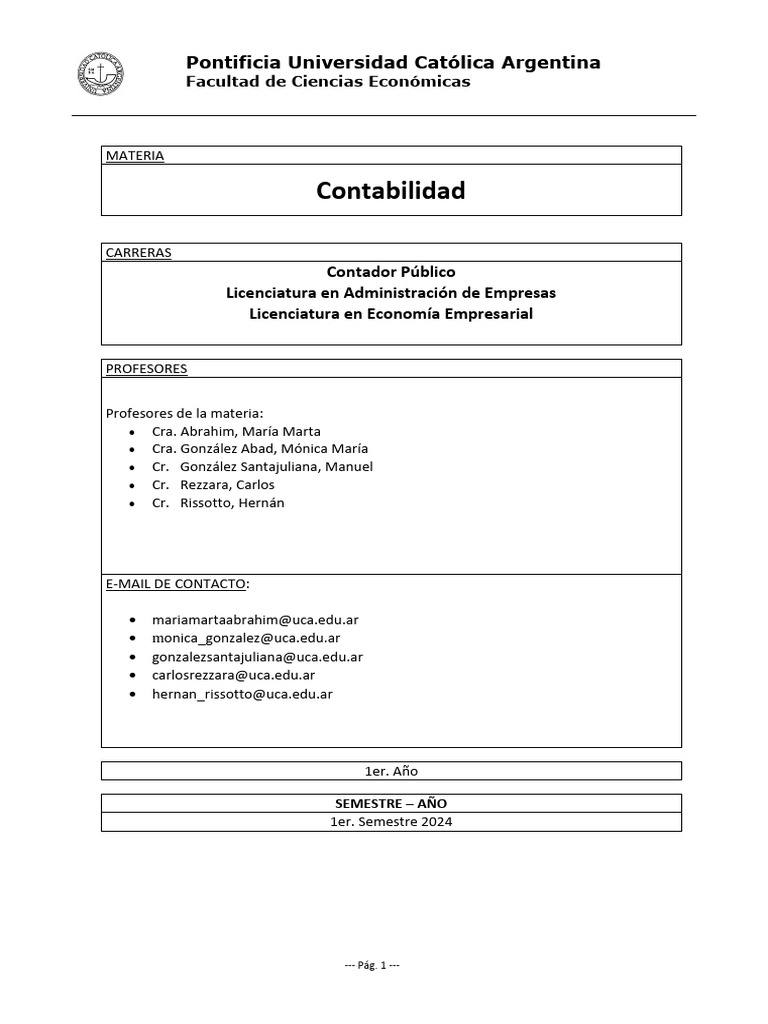 Guía Trabajos Prácticos Contabilidad 2024 | PDF | Contabilidad | Bancos