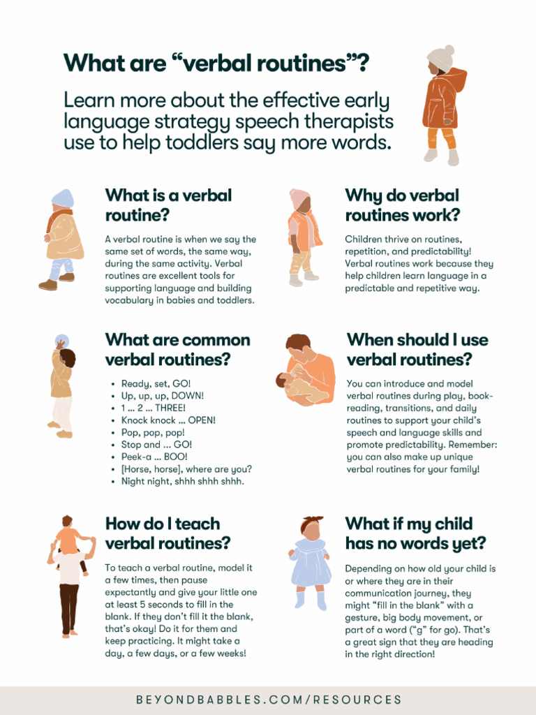 Beyond Babbles - Verbal Routines - Downloadable Resource | PDF