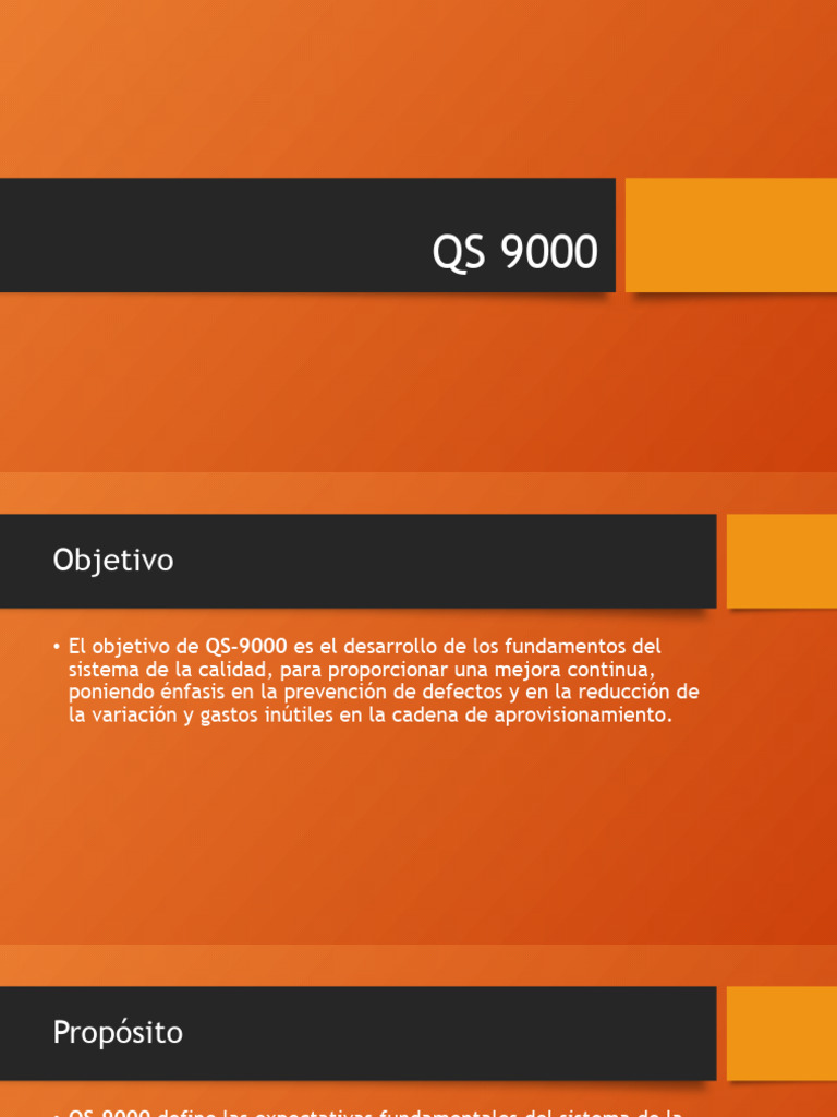 QS 9000 Elementos | PDF | Business