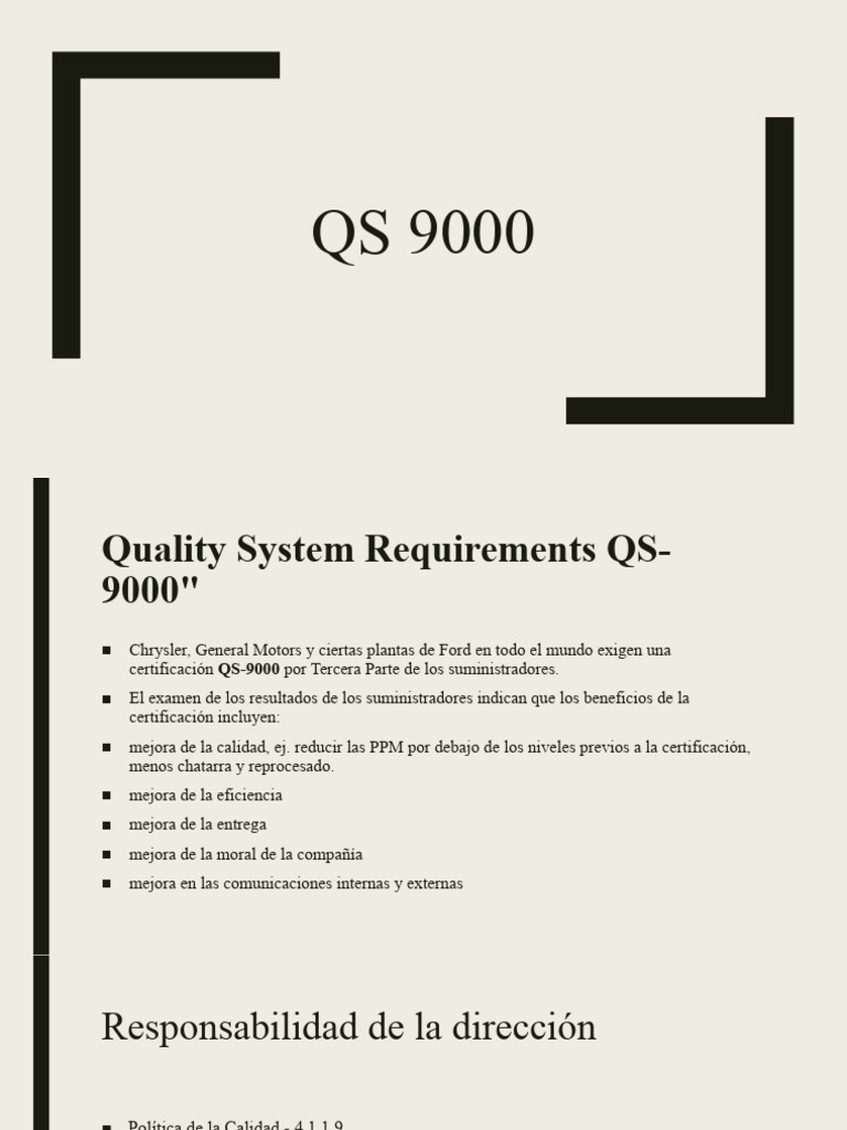 Qs 9000 | PDF